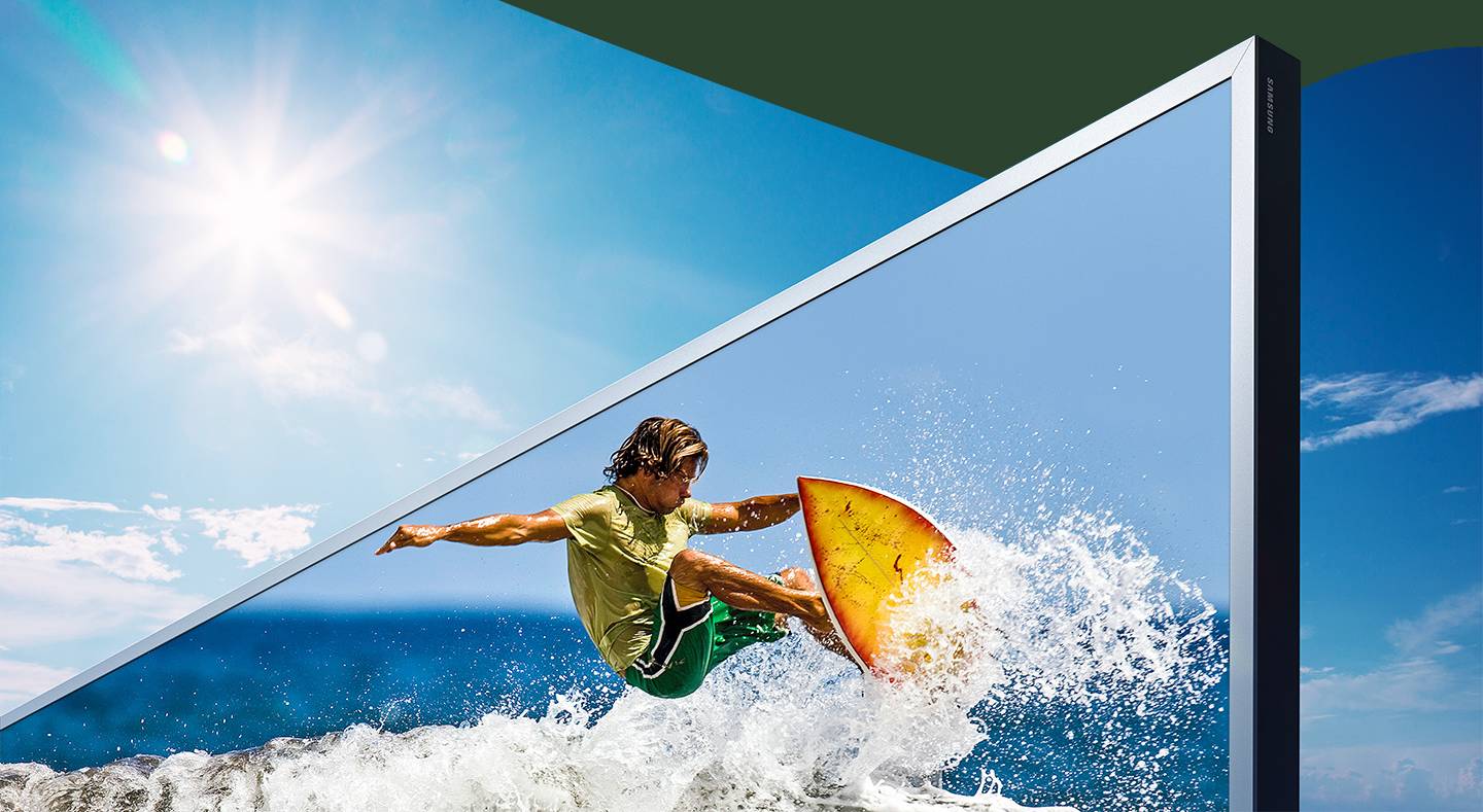 Samsung 85″ “The Terrace Full Sun” Neo QLED 4K (“QN85LST9C”) – Al Qamar ...